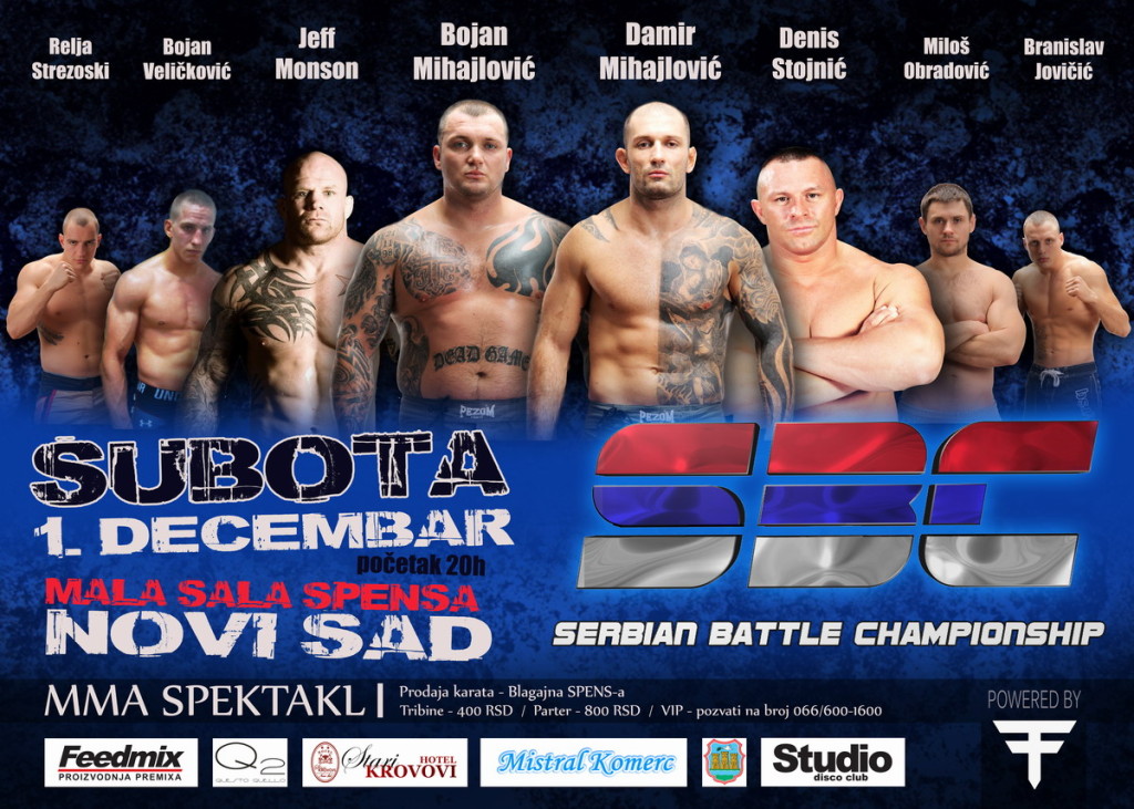 SBC 1 | Serbian Battle Championship MMA Mixed Martial Arts Event